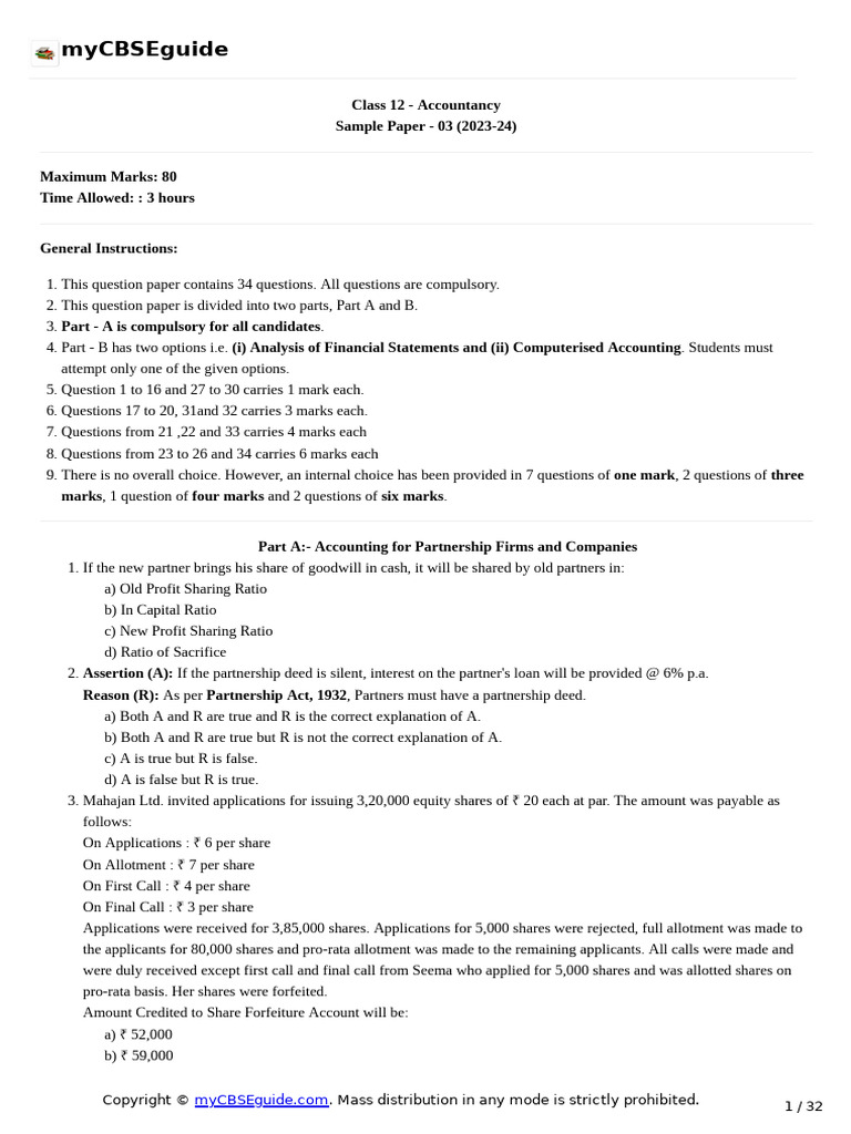 12 Acc SP 03 | PDF | Book Value | Expense