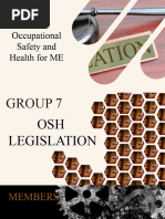 OSH Legislation | PDF | Occupational Safety And Health | Employment