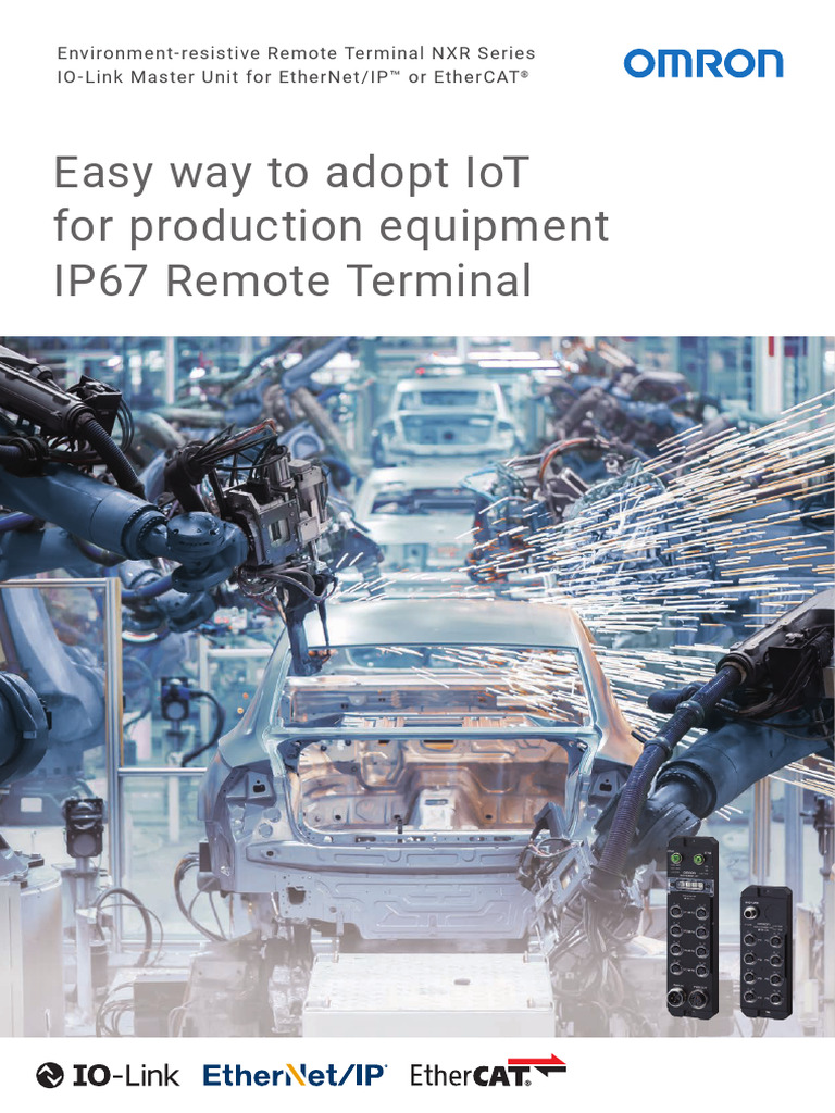r202 NXR Series Ip67 Remote Terminal Flyer en | PDF | Network Switch ...