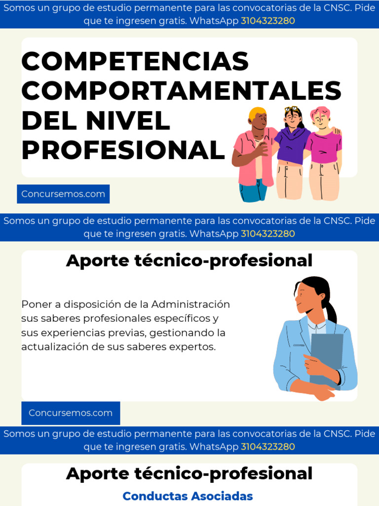 Comportamentales Del Nivel Profesional Ok | PDF | Comunicación