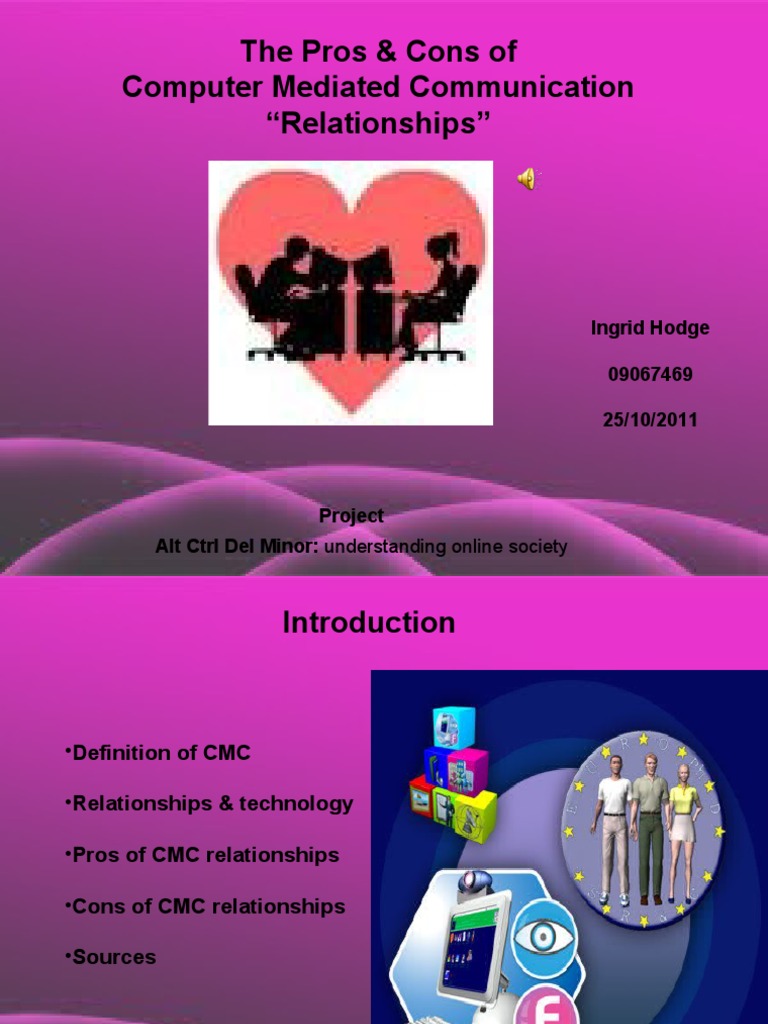 Pros & Cons of CMC Relationships | PDF