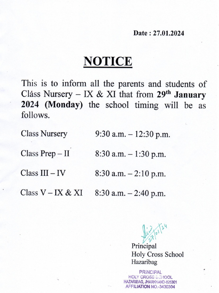 School Timing | PDF