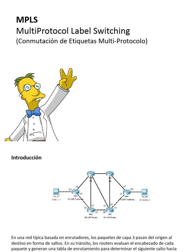 MPLS (Multiprotocol Label Switching) | PDF | Redes | Cambio de ...