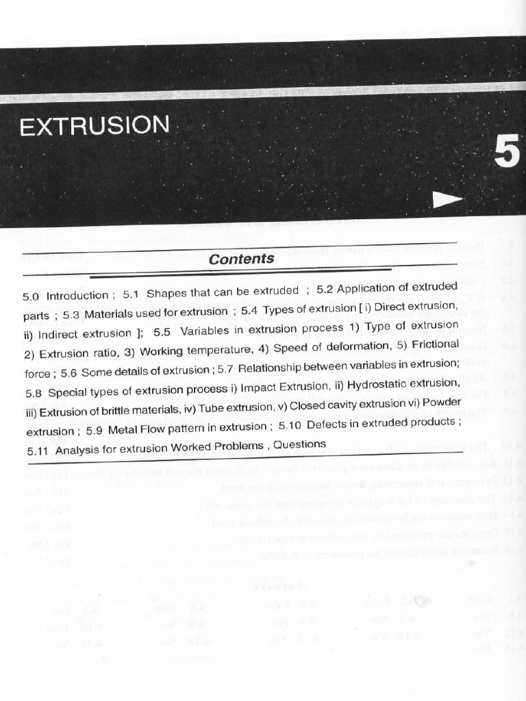 Extrusion | PDF