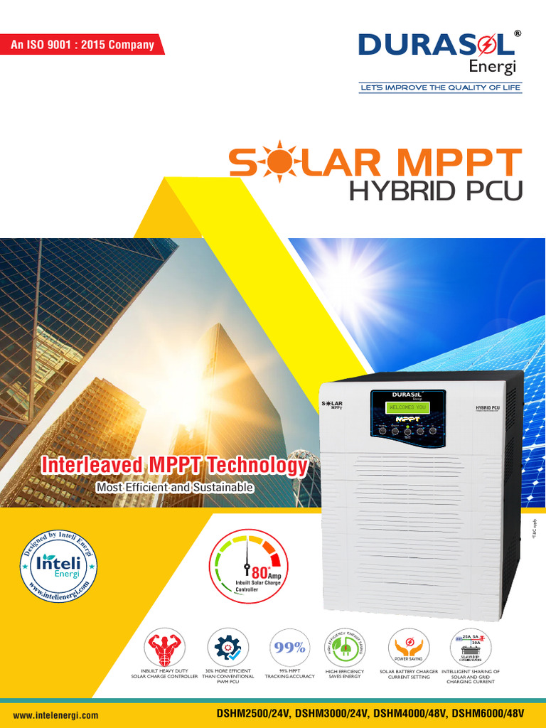 Durasol MPPT Solar Hybrid PCU - New | PDF