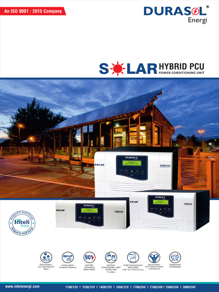 Durasol Solar PCU PWM | PDF | Mains Electricity | Electrical Grid