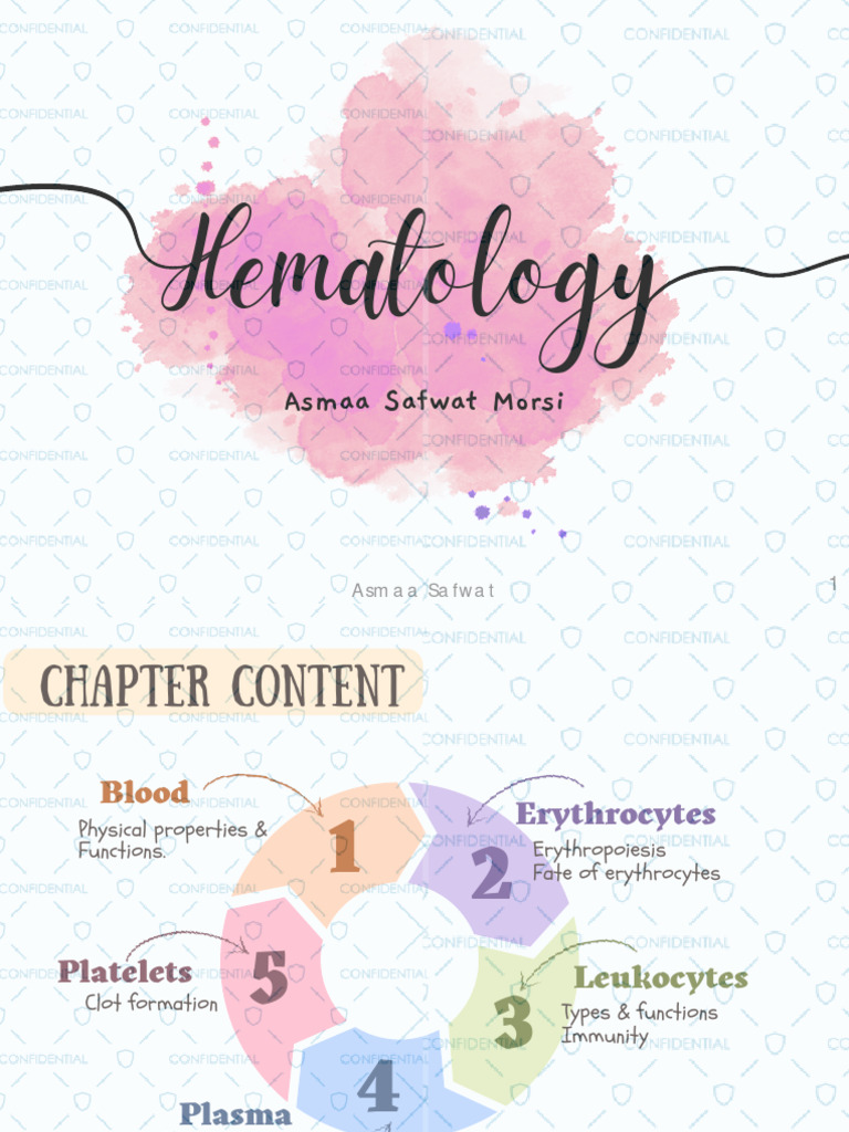 Hematology System Lec. 2 | PDF | White Blood Cell | Immune System