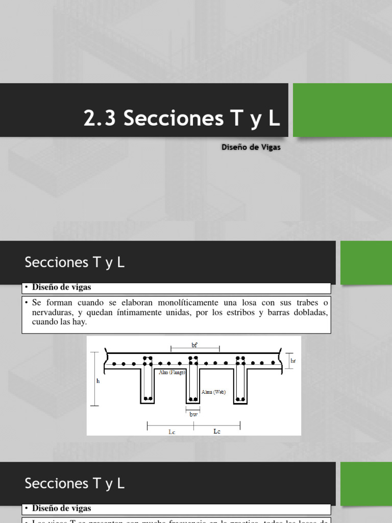 2.3 Diseño de Vigas T | PDF