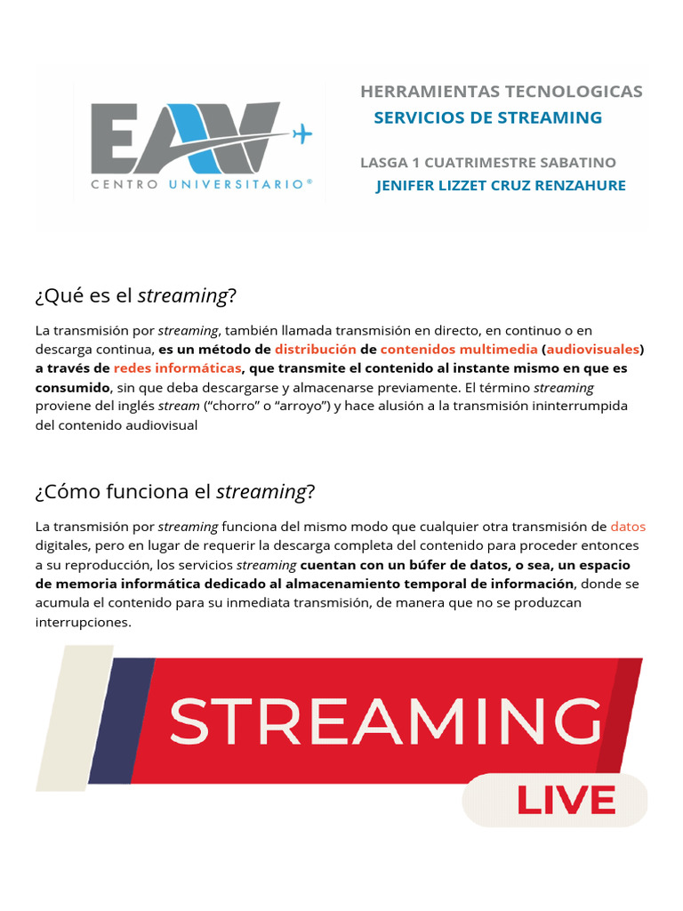 Streaming | PDF | Streaming Media | Netflix