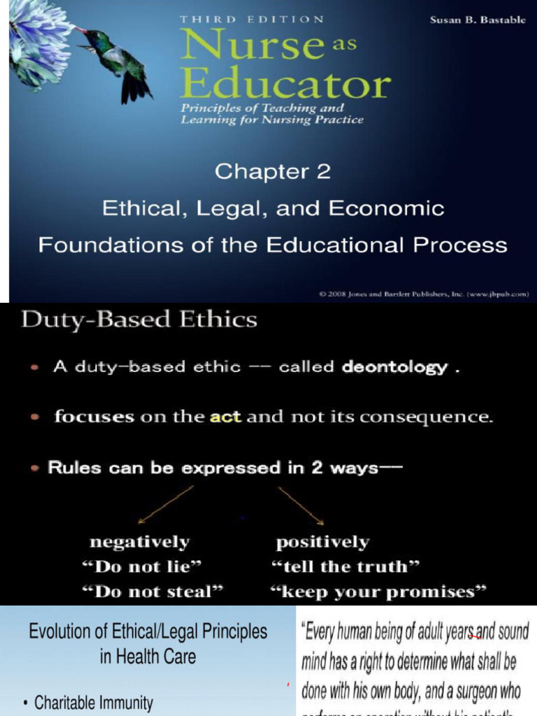 Ethical Legal and Economic Foundations of The Educational Process | PDF