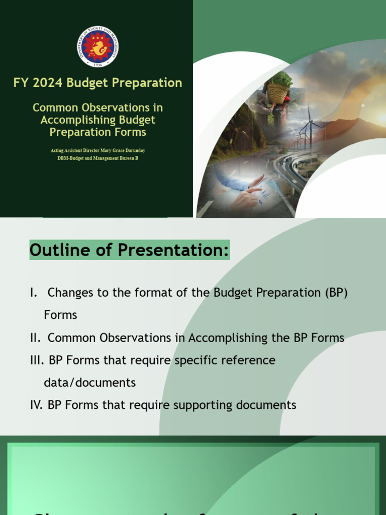 FY 2024 Budget Preparation Guidelines | PDF | Baseline (Budgeting) | Revenue
