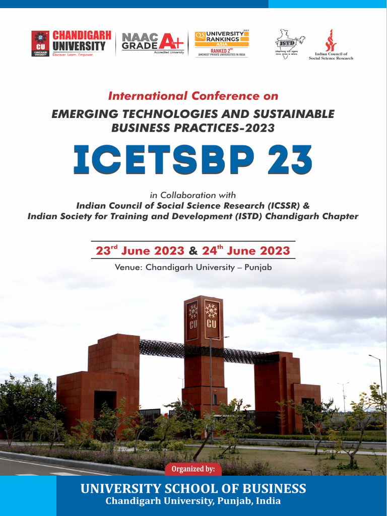 Brochure - International Conference - ICETSBP 23 - USB - 24 April 2023 ...