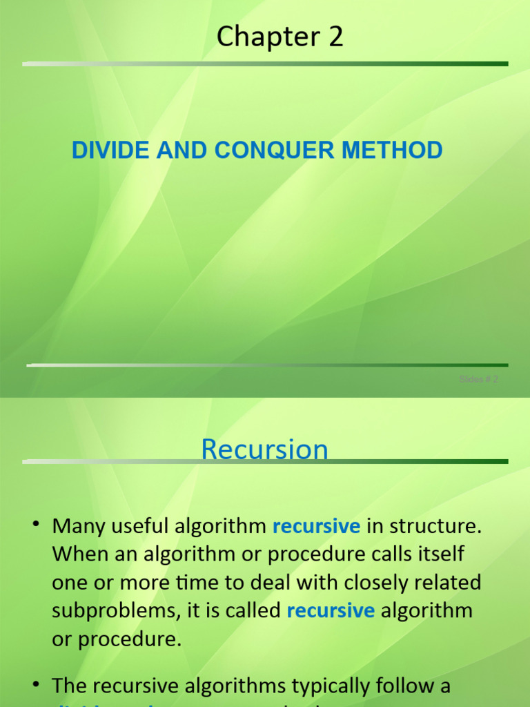 Divide and Conquer in Merge Sort | PDF | Algorithms And Data Structures | Applied Mathematics