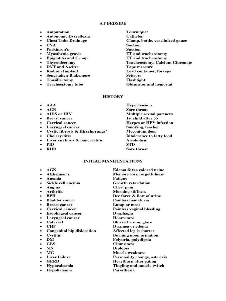Fundamentals of Nursing Tips | PDF | Cancer | Causes Of Death