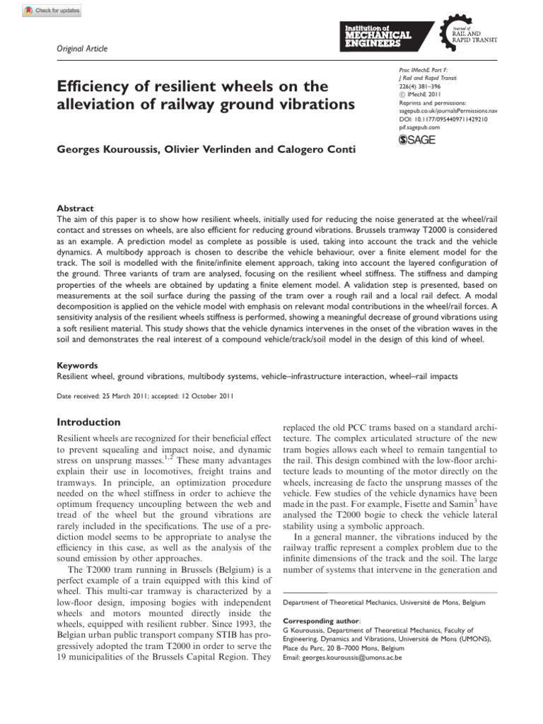 Resilient Wheels Reduce Railway Vibrations | PDF | Rail Transport ...
