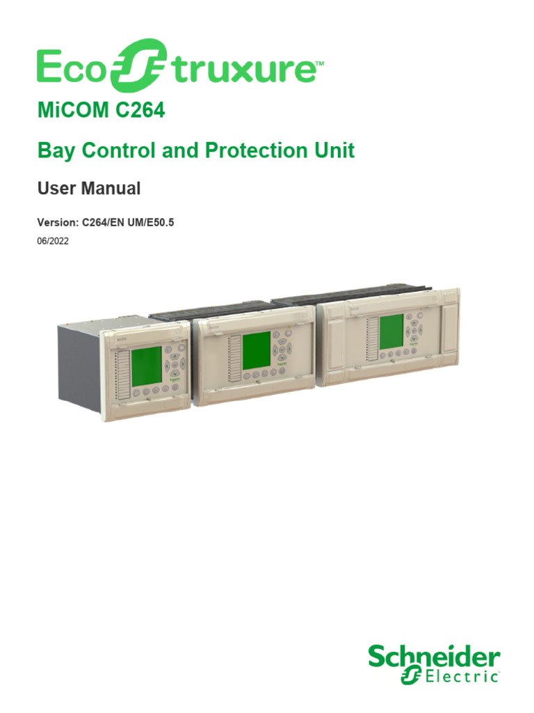 Micom C264 en Um E50.5 | PDF | Transformer | Computer Engineering