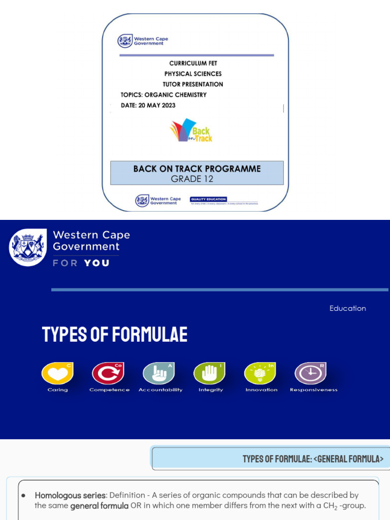 BoT Gr12 20 May 23 OrgChem | PDF | Ester | Alkane