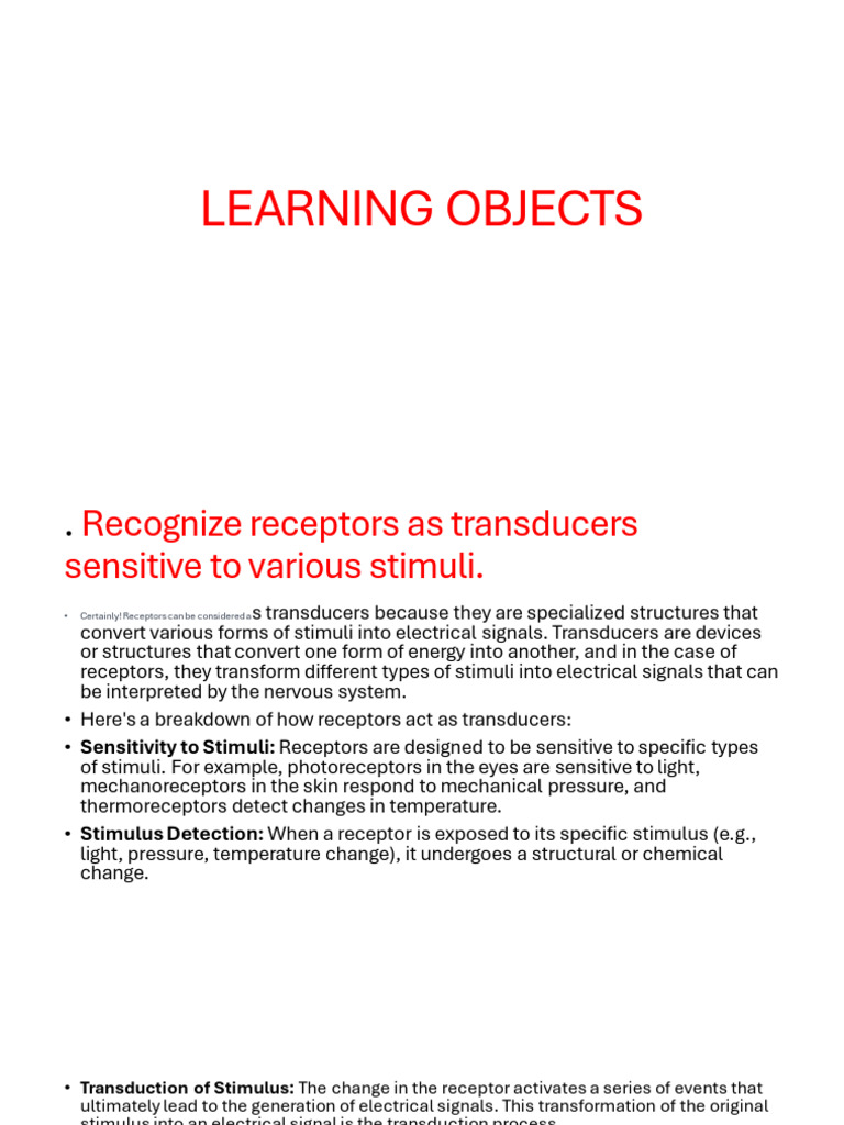 Learning Objects | Download Free PDF | Neuron | Action Potential