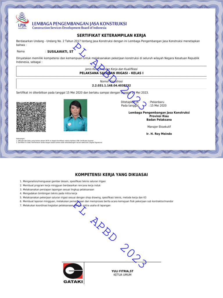 SKT TS.031 Susilawati | PDF