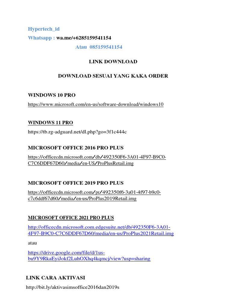 LINK DOWNLOAD Office Windows | PDF | Business | Technology & Engineering