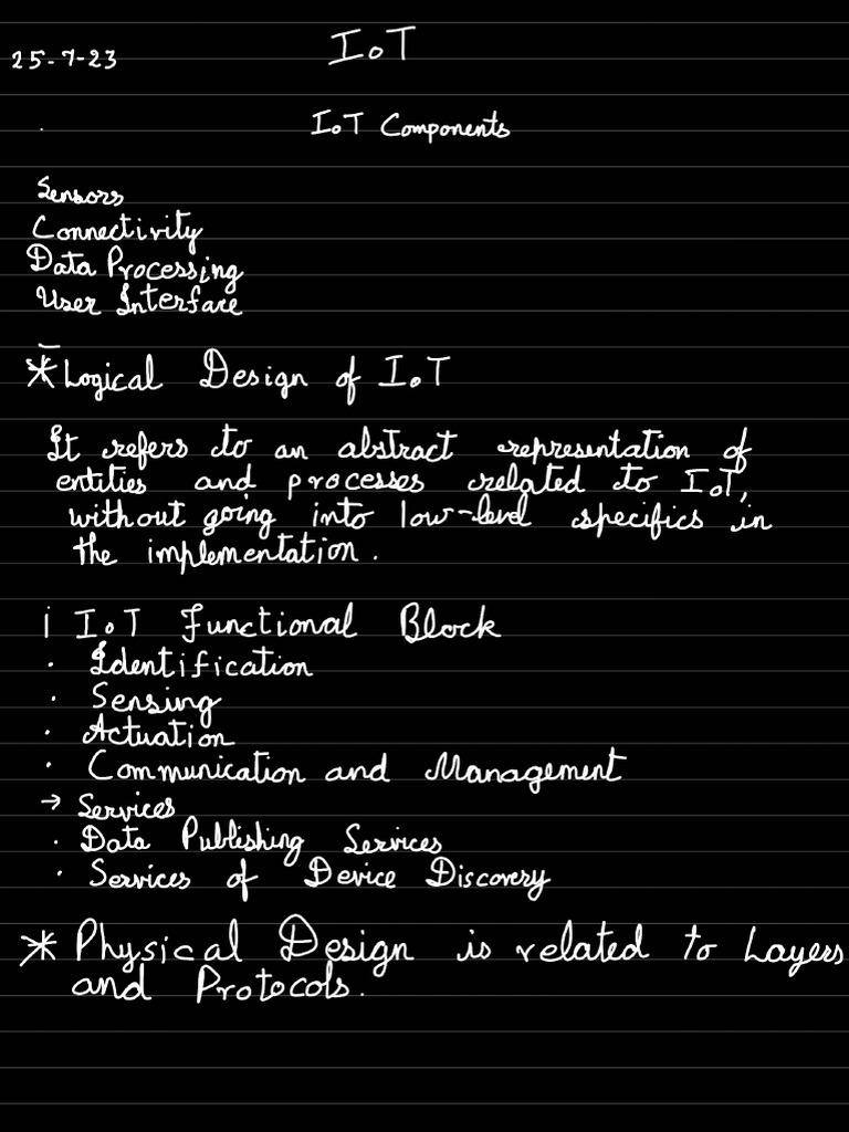 Iot Class Notes | PDF