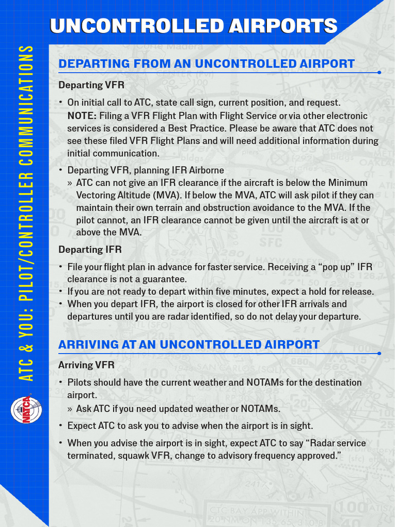 Uncontrolled Airports | PDF | Instrument Flight Rules | Air Traffic Control