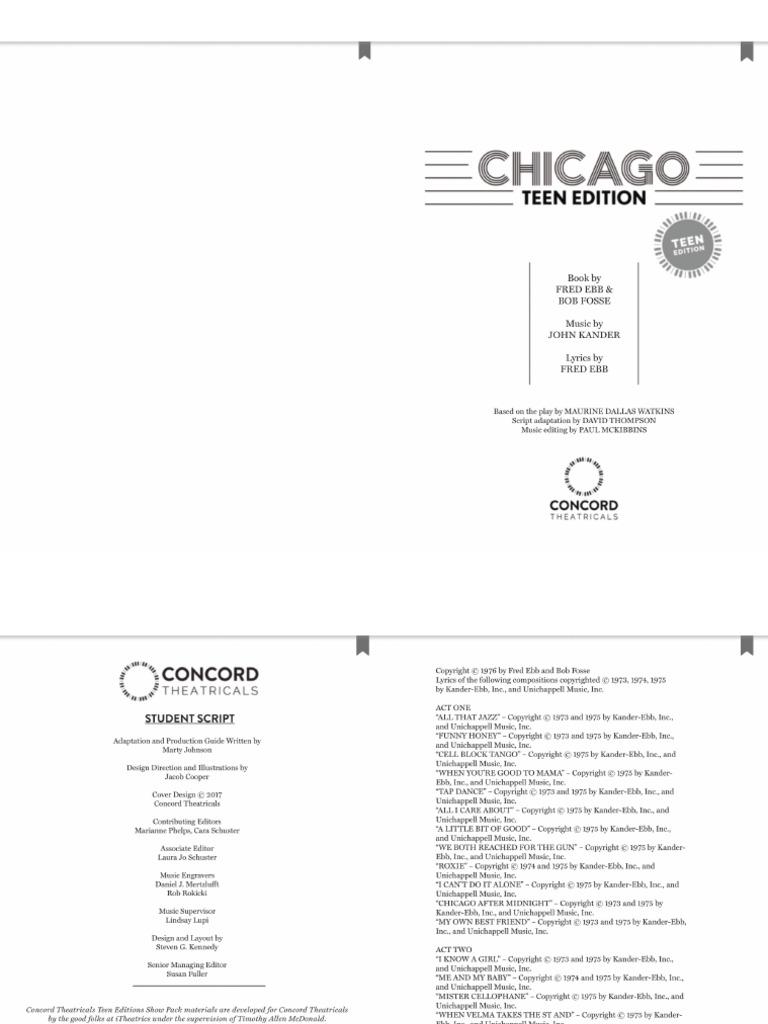 PDF Teen Edition Libretto | PDF