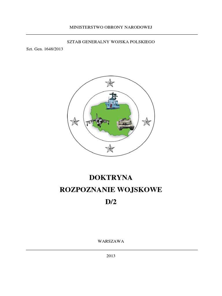 D-2 - Doktryna Rozpoznanie Wojskowe | PDF