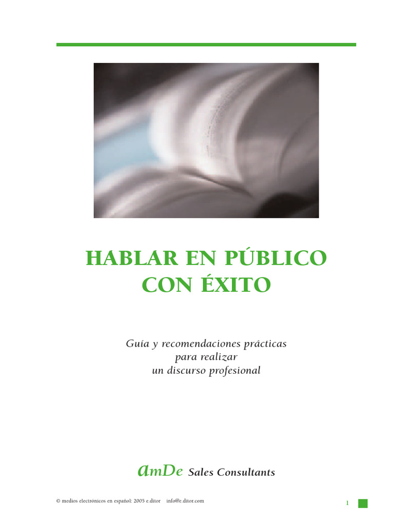 Hablar en Publico Con Exito | PDF