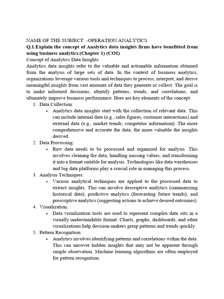 Operation Analytics | PDF | Analytics | Supply Chain Management