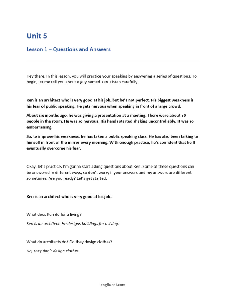 Unit 5 - Lesson 1 | PDF | Language Arts & Discipline