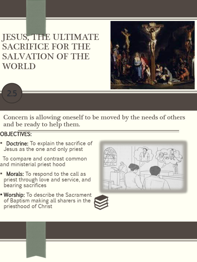 Jesus: The Ultimate Sacrifice Explained | PDF | Moses | Aaron
