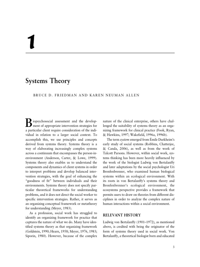 Systems Theory | PDF | Systems Theory | System