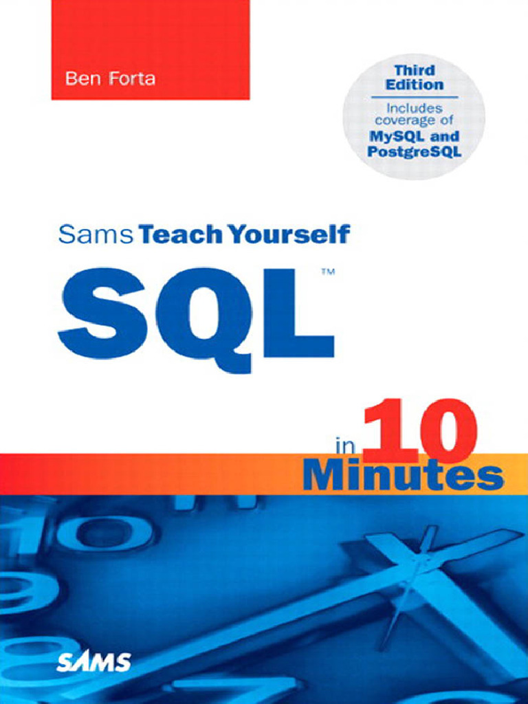 Sams Teach Yourself SQL in 10 Minutes | PDF | Databases | Relational ...