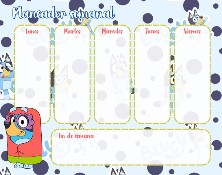 Planner Bluey | PDF