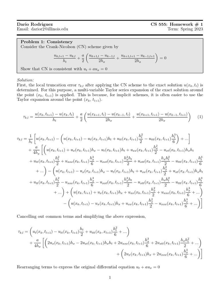 Numerical Methods For PDEs | PDF | Differential Calculus | Multivariable Calculus