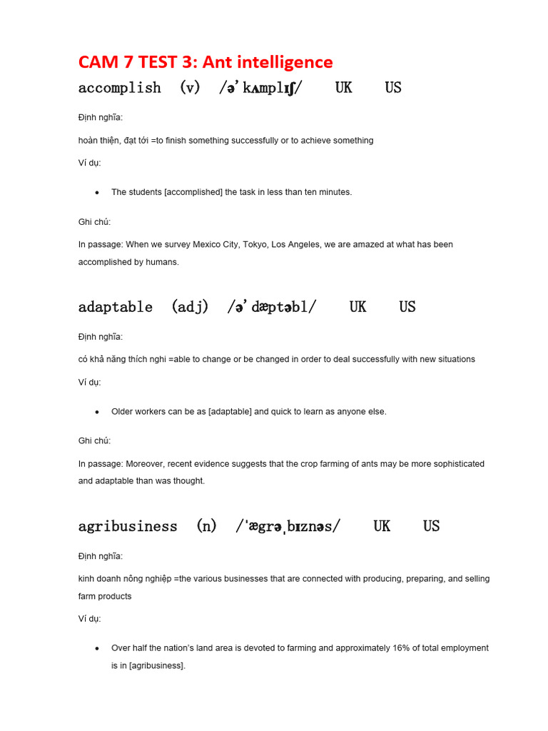 CAM 7 - TEST 3 - Vocab | PDF | Tooth