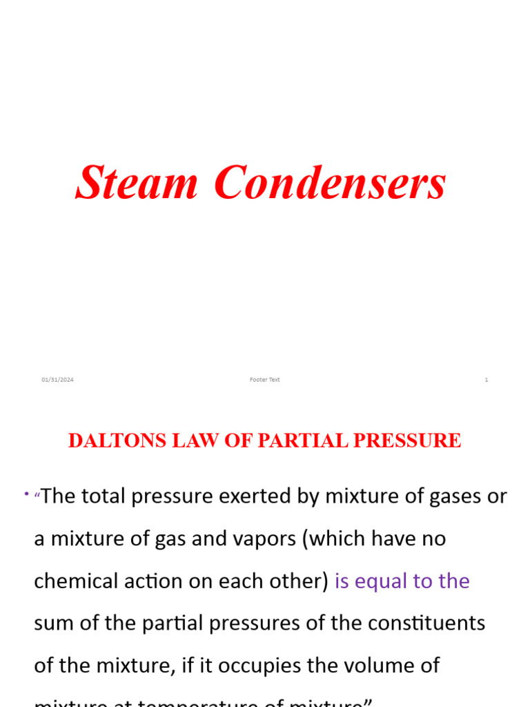 Condensers | PDF | Steam | Steam Engine