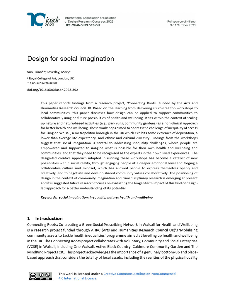 Design For Social Imagination | PDF