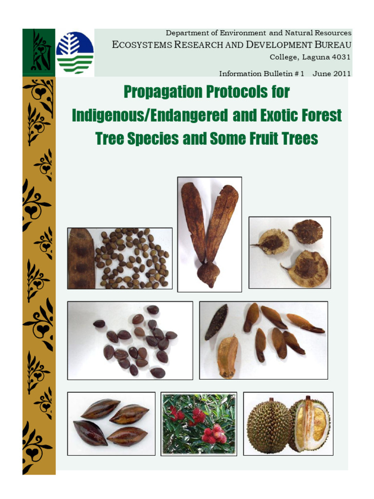 DENR 2011 Propagation Protocols For Indigenous Endangered and Exotic Tree Species and Some Fruit ...