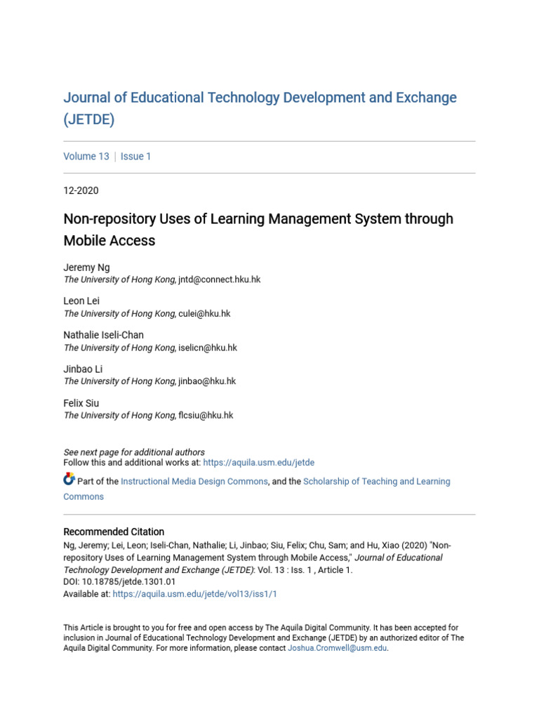 Non Repository Uses of Learning Manageme | PDF | Educational Technology ... Non Repository Uses of Learning Manageme | PDF | Educational Technology ...