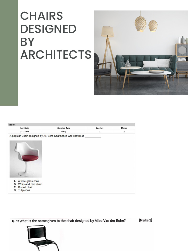 Chairs | PDF | Modernism | Design