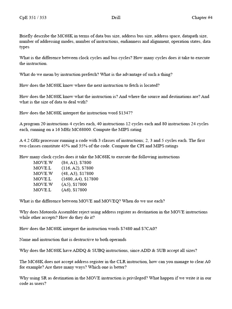 Drills | Download Free PDF | Integer (Computer Science) | Integrated Circuit