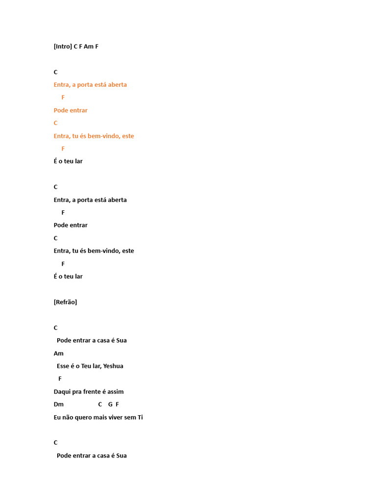 Fazer Morada Cifra | PDF