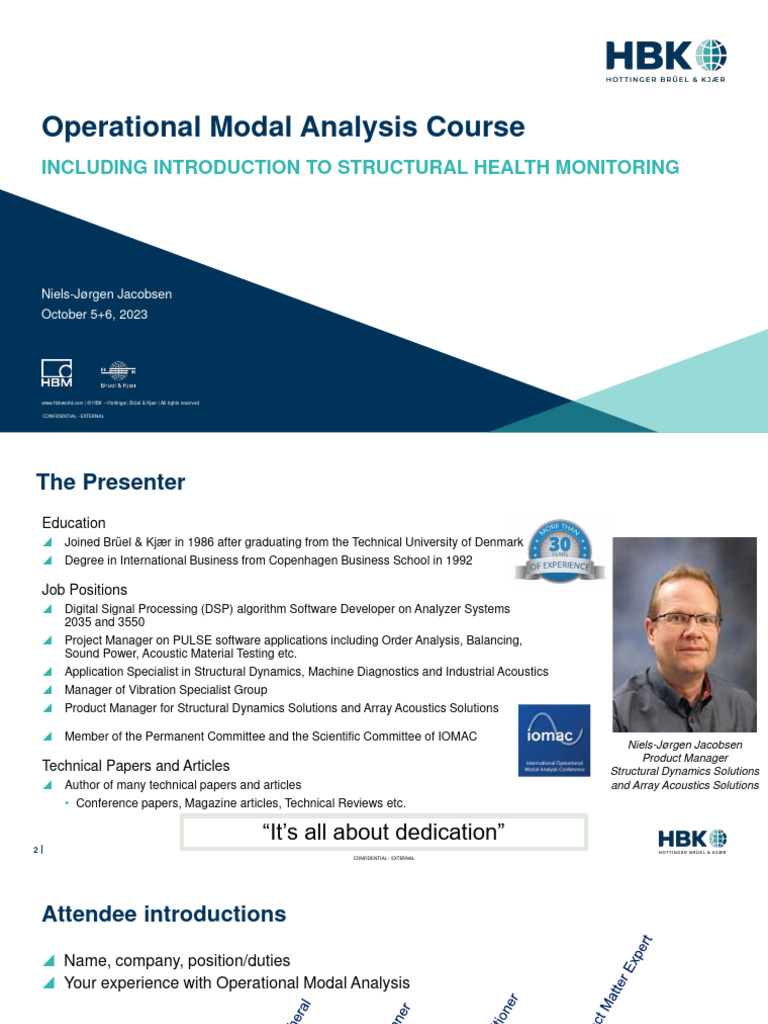 HBK Operational Modal Analysis Course Oct 23 | PDF | Principal ... HBK Operational Modal Analysis Course Oct 23 | PDF | Principal ...