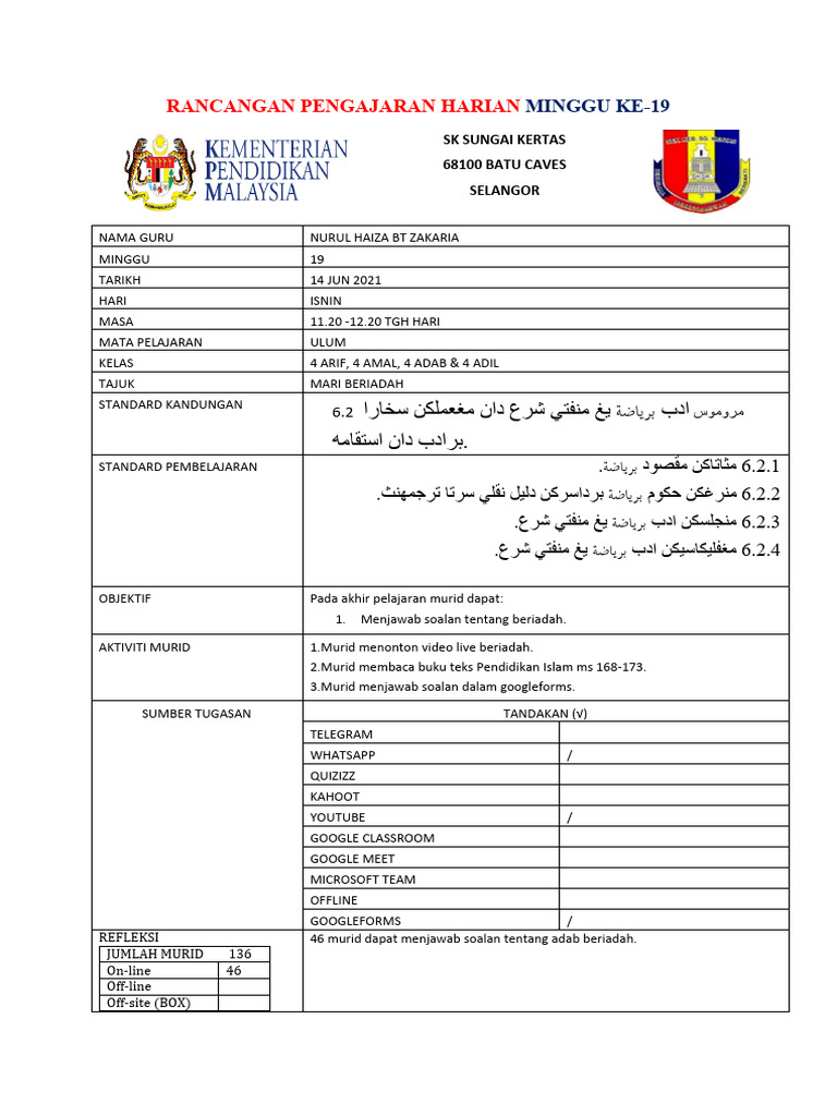 M19 RPH PDPR 3.0 Nurul Haiza | PDF