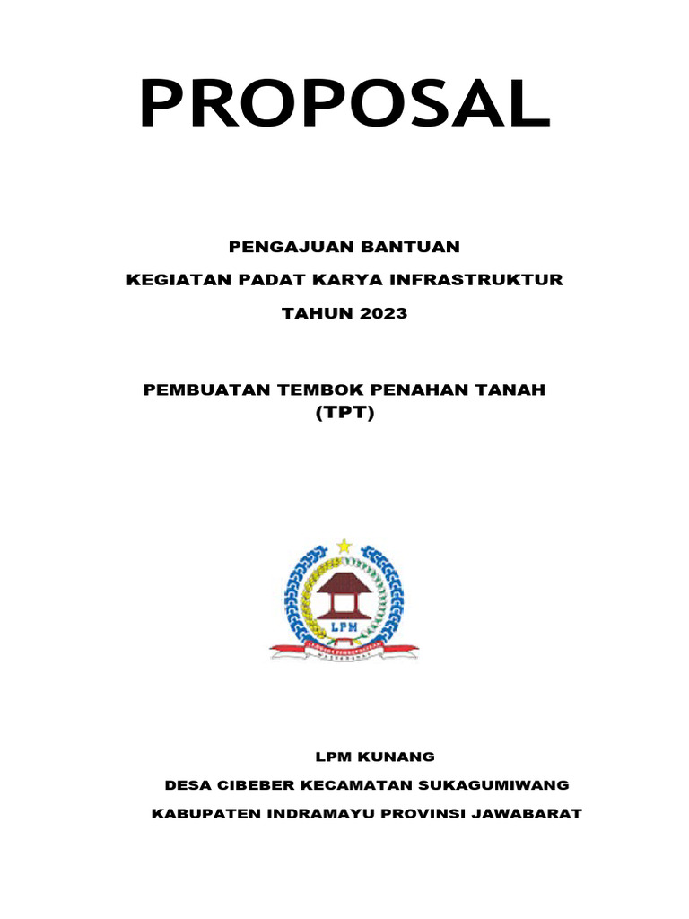 Proposal Padat Karya 2023 | PDF