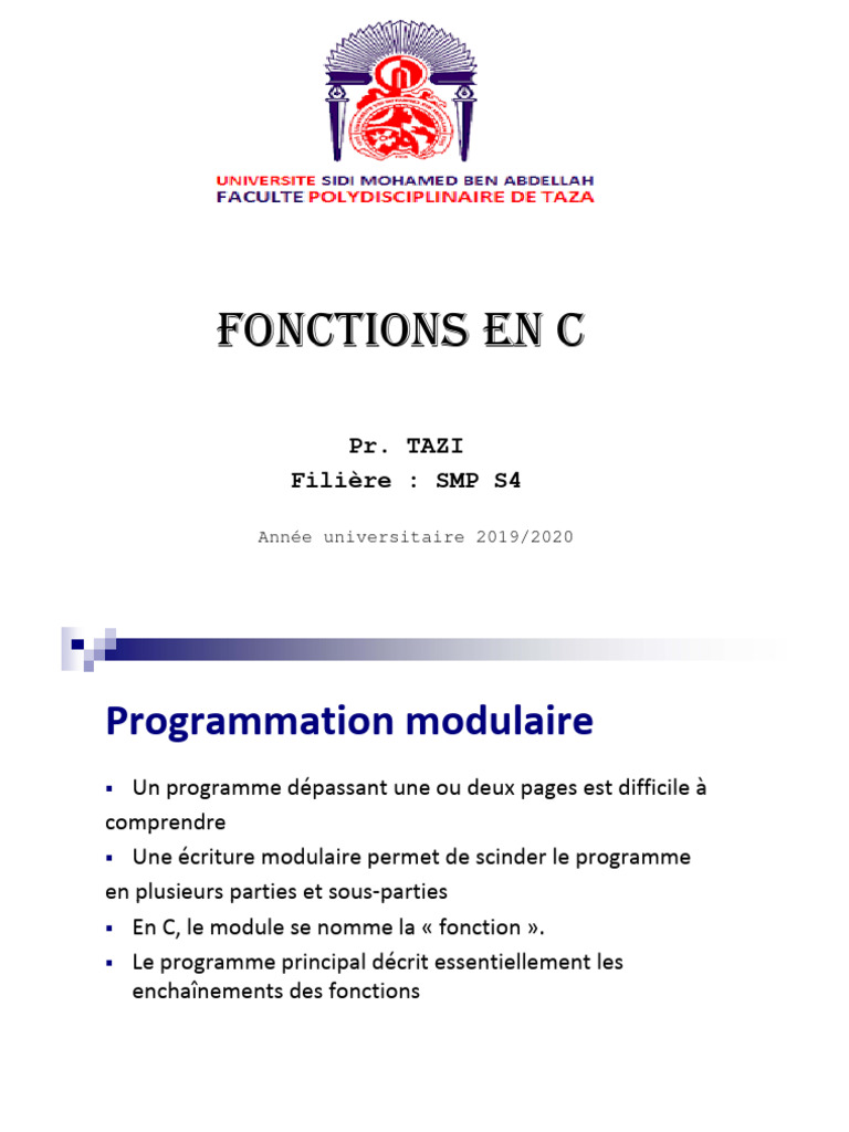 Fonctions VF | PDF | Programme informatique | Programmation