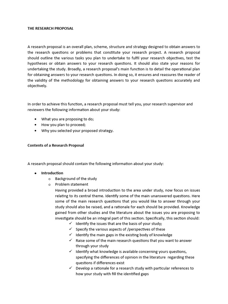 The Research Proposal | PDF | Theory | Intelligence