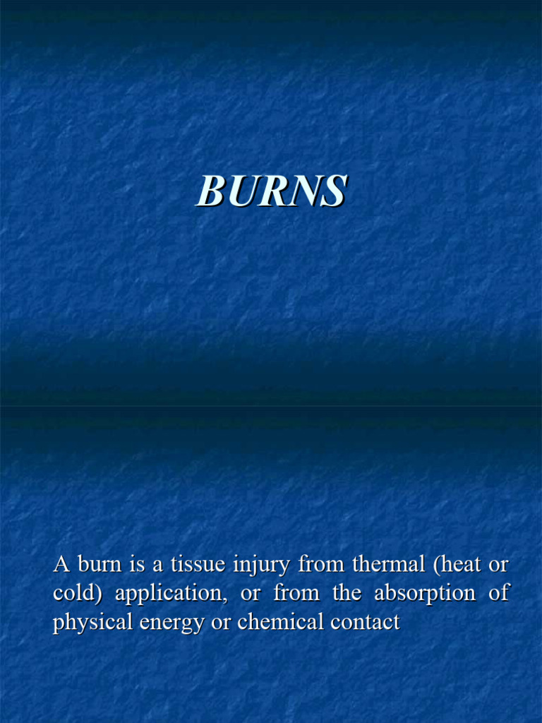 Burns | PDF | Burn | Injury